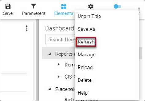 Dashboard Menu | Intellicus Documentation